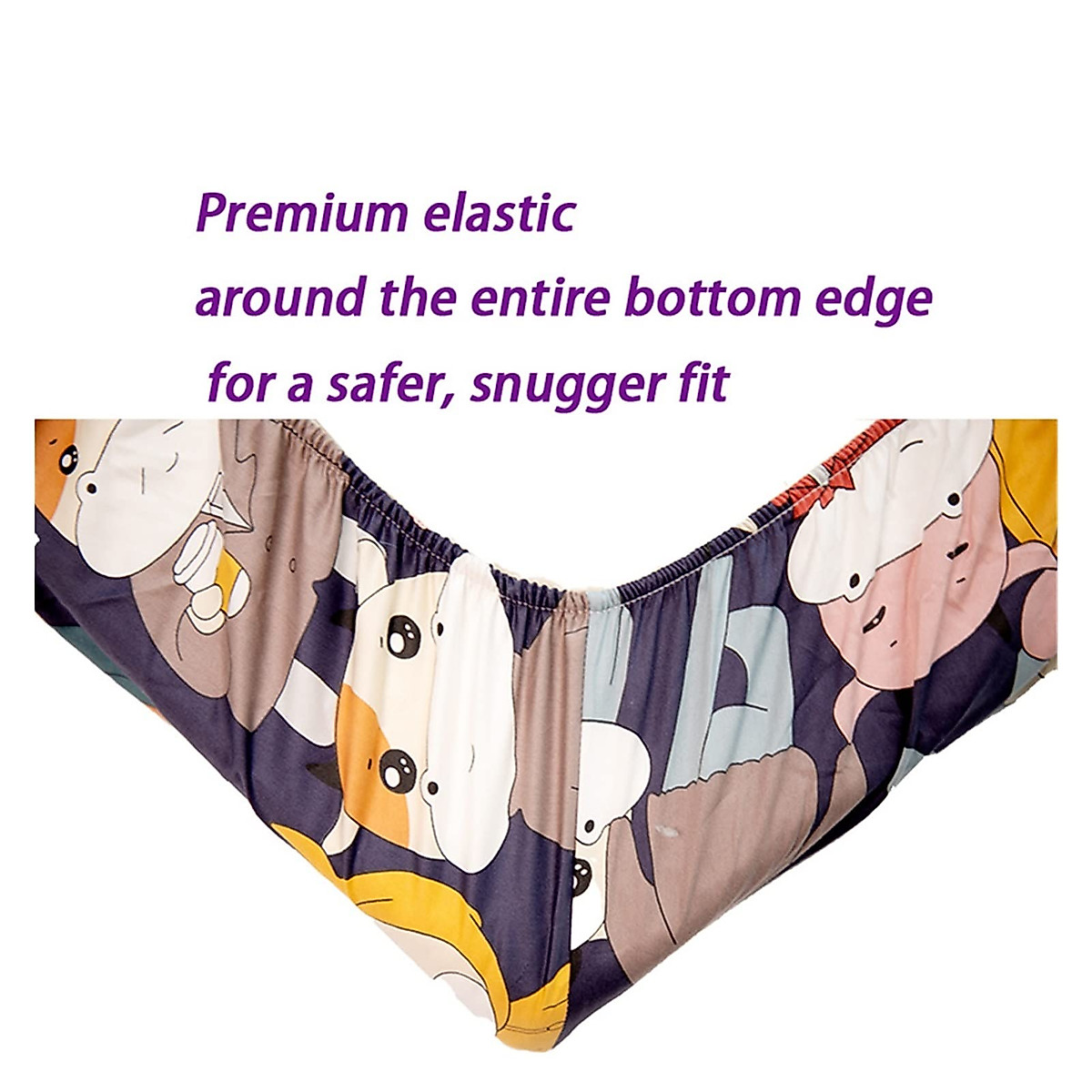 Fitted Crib Sheet Organic Cotton Baby Crib Mattress Sheet Nursery Bedding Sheet for Boys and Girls Toddler Sheet (Color : SK004)