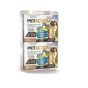 PetAction Plus for Dogs, 6 Doses Extra Large Dogs 89-132 Lbs.