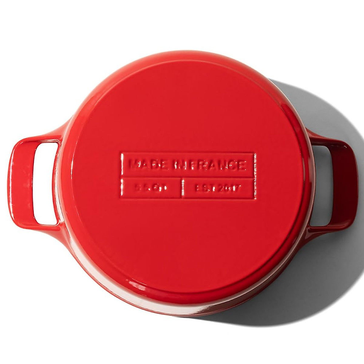 Made In Cookware - Dutch Oven 5.5 Quart - Red - Enameled Cast Iron - Exceptional Heat Retention & Durability - Professional Cookware - Crafted in France - Induction Compatible