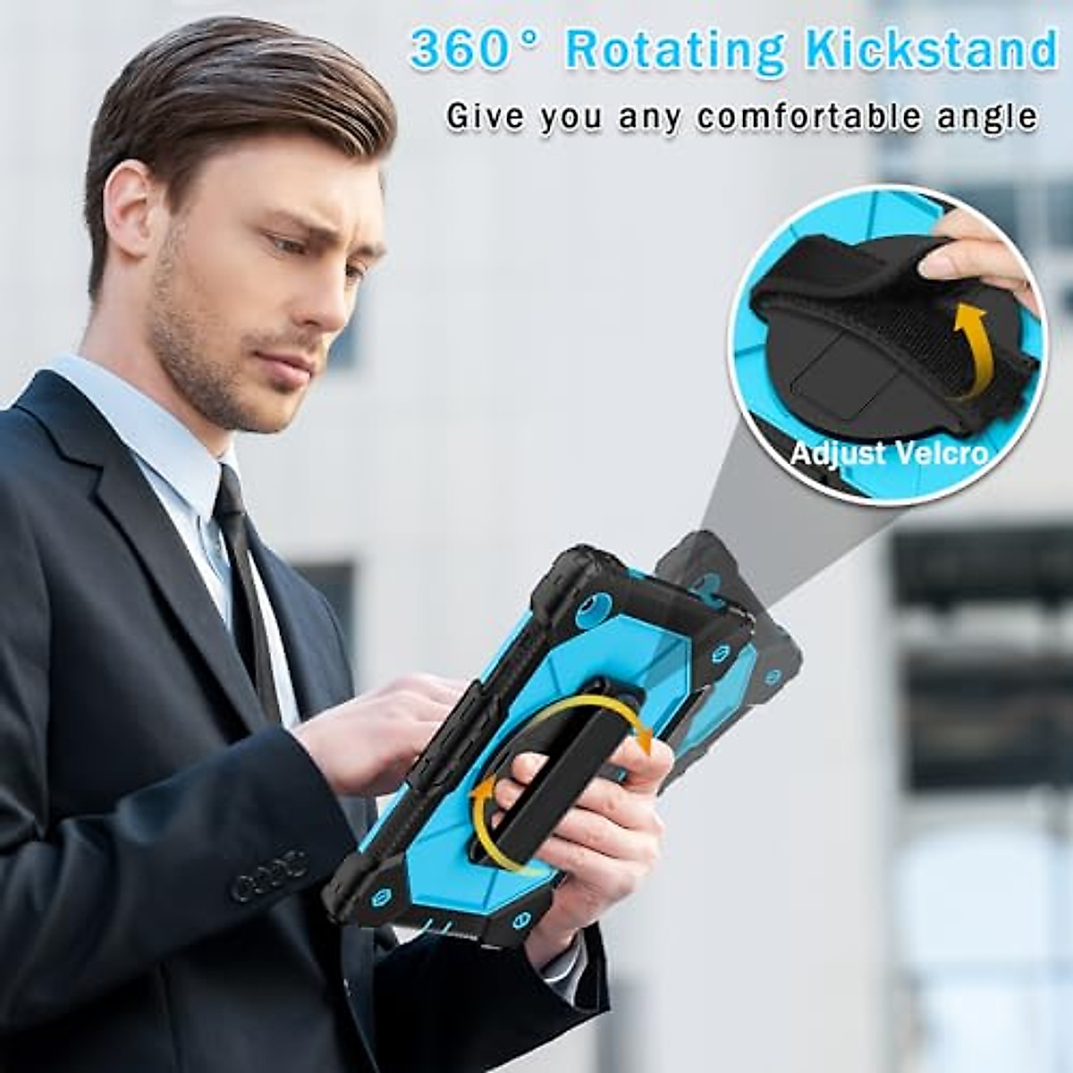 WESOROL Case for Samsung Galaxy Tab A8 10.5 Case,3 Layer Rugged Military Grade Shockproof Case for Galaxy A8 Tablet Case with 360 Rotatable Stand&Hand Strap,Samsung Tab A8 Case(SM-X200/X205/X207)