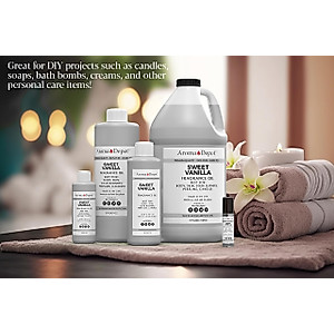 Aroma Depot 10ml. Sweet Vanilla Unisex Perfume/Body Oil Our Interpretation, Premium Quality Uncut Fragrance Oil