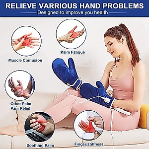 ALDIOUS 2 Pack Electric Hand Warmers for Hand Pain Relief, Heating Pad Wrap for Carpal Tunnel, Tendonitis, Rheumatoid, Osteoarthritis, 86-158℉ Adjustable Temperature, Auto Shut Off