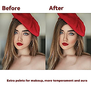 Contour Beauty Wand, Liquid Face Highlighter Bronzer Stick, Blush Pen, with Cushion Applicator Attached for 3D Face Brighten 0.4oz (3 colors)