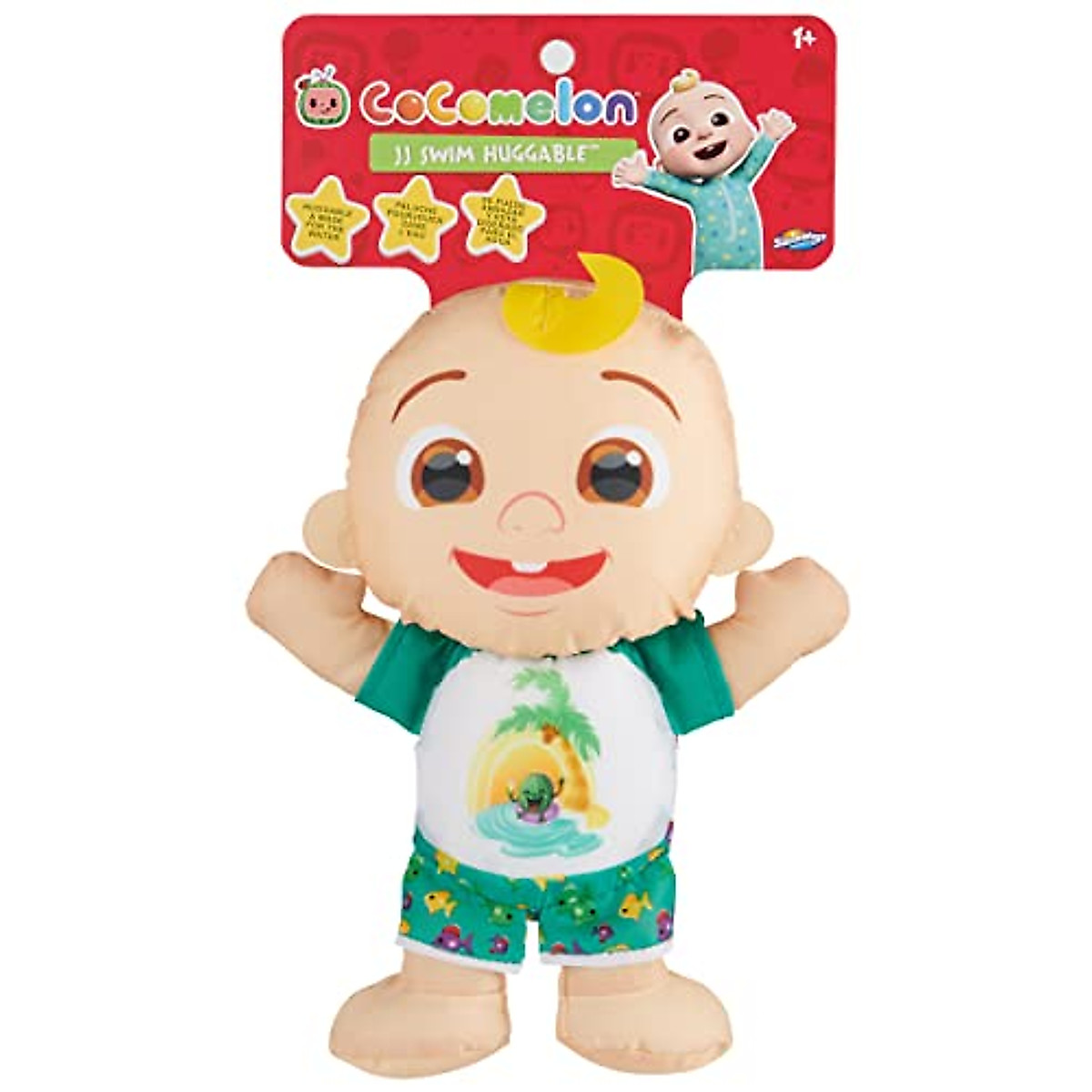 Swimways Cocomelon JJ Swim Huggable, Kids Toys, Bath Toys & Beach Toys, Floating Water Stuffed Animal for Kids Aged 1 & Up