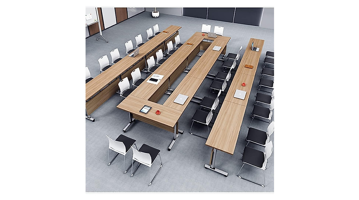 Foldable Conference Table Set of 3 – Modern Office Folding Tables