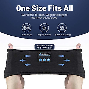 Lavince Sleep Headphones Bluetooth Sports Headband, Wireless Sports Headband Headphones with Ultra-Thin HD Stereo Speakers Perfect for Workout,Jogging,Yoga,Insomnia,Side Sleepers,Air Travel,Meditation