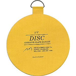 Flatirons Disc Adhesive Extra Large Plate Hanger Set (4-5.5 Inch Hangers)