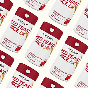 Weider Red Yeast Rice Plus 1200mg - With 850mg of Natural Phytosterols- Gluten FREE - One Month Supply