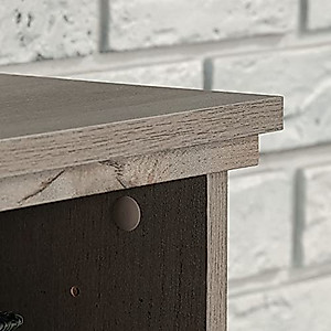 Sauder River Ranch Full/Queen Bookcase Headboard Mystic Oak, Mystic Oak Finish