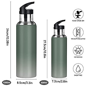 Rubber Duck Custom Insulated Water Bottle with Straw Lid Stainless Steel Personalized Vacuum Bottles with Handle for Hiking Camping 20 oz BAP-Free