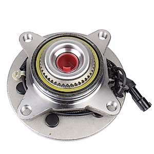 MACEL 515079 4WD Front Wheel Hub Bearing Assembly Compatible with 2004-2008 Ford F150, 2006-2008 Lincoln Mark LT 6 Lugs W/ABS