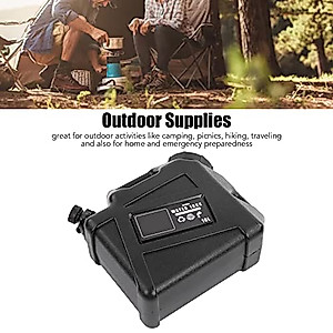 Pwshymi Portable Water Container, Easy to Operate Food Grade HDPE Multipurpose Water Container for Picnics