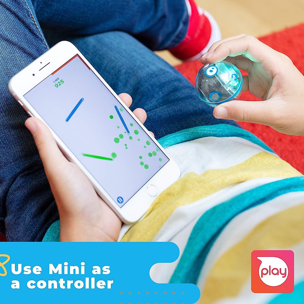 Sphero Mini Activity Kit - App-Enabled Coding Robot - 55 Piece Construction Set & Activity Cards - STEM Educational Toy for Kids - Bluetooth Connectivity - Interactive & Fun Learning for Ages 8+
