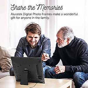 Aluratek (ADMPF315F) 15 Inch Digital Photo Frame - Black