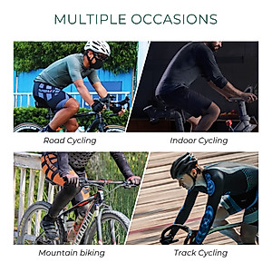 Padded Biking Shorts for Men Cycling Biking Gear Gym Rider Training Pants Compression US XXL Black Purple