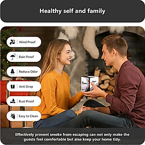 roygra Ashtray with Lid, Windproof Smokeless Metal Ashtray – Bronze, Small Size (3.81 x 3.08 x 3.08’’)