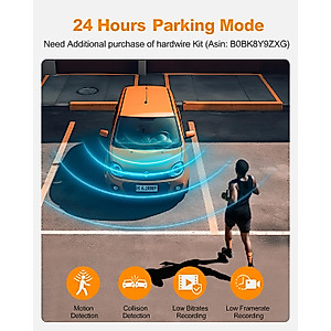 YEECORE Dual Dash Cam, Real 4K+1080P Front and Rear Dash Camera, Built-in WiFi GPS, 3" IPS Screen, HDR Night Vision, 24H Parking Monitor, 157°Wide Angle Dash Camera for Cars, Loop Recording (H22)