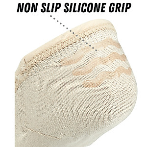 Bamboo Sports Low Cut Mens No Show Bamboo Rayon Socks - Breathable, Moisture Wicking, Odor Eliminating Nude No Show Socks Men Size 13-15, 4 Pair