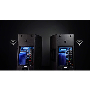 Rockville RPG10BT V2 10" Powered 600W DJ PA Speaker Bluetooth/Wireless/Remote/EQ, 10”, Black