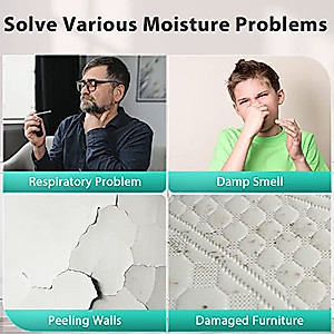 FREE VILLAGE Dehumidifier, 45 Pint (50 Pint Under 90°F/90% RH) Dehumidifiers for Home Up to 3500 Sq. Ft, Digital Control Panel, Auto Drainage, 24 Hr Timer, Dehumidifier for Basement, Bathroom, Bedroom