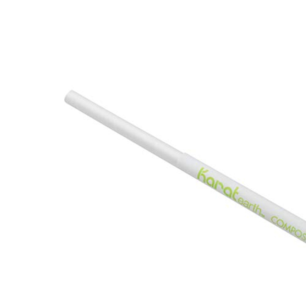 Karat Earth KE-C9300W 7.75" Paper Wrapped Jumbo Paper Straw (5mm) - White (2,000 ct)