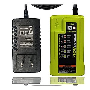 ANOPIW OP403 40V Lithium Battery Charger Replace Ryobi OP403 OP404 W/USB Plug in to Charge OP4015 OP40201 OP4026 OP4026A OP4030 OP40301 OP4040 OP4060 OP4060A OP40601 OP4050 OP4050A …