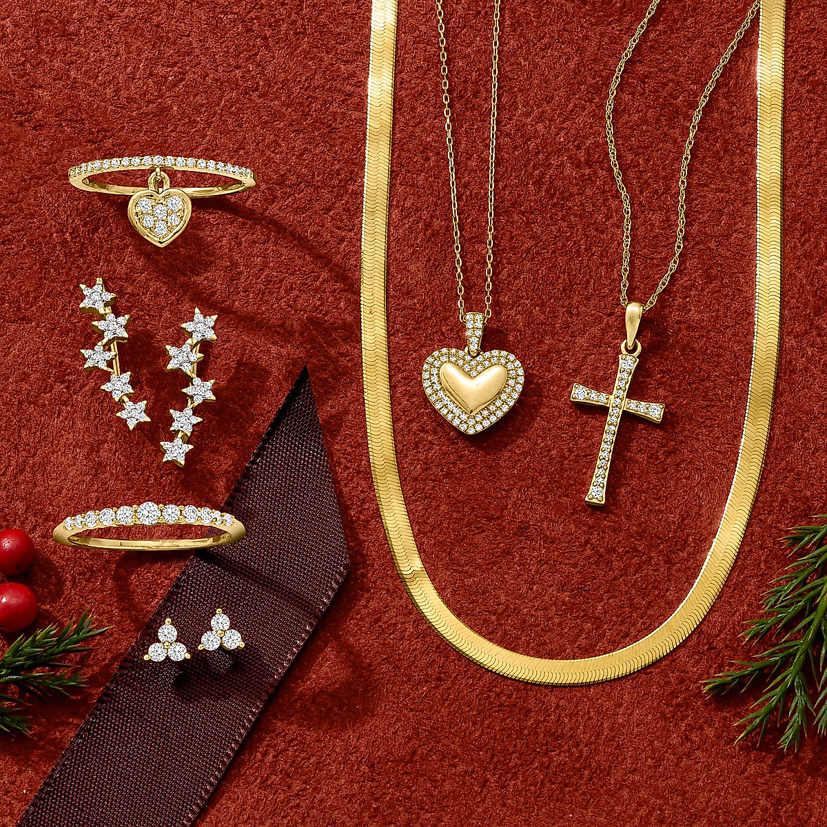 RS Pure by Ross-Simons 3mm 14kt Yellow Gold Herringbone Necklace. 16 inches