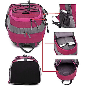 Bseash 10L Small Size Waterproof Kids Sport Backpack,Miniature Outdoor Hiking Traveling Daypack,for Girls Boys Height Under 4 feet (Rose Red)