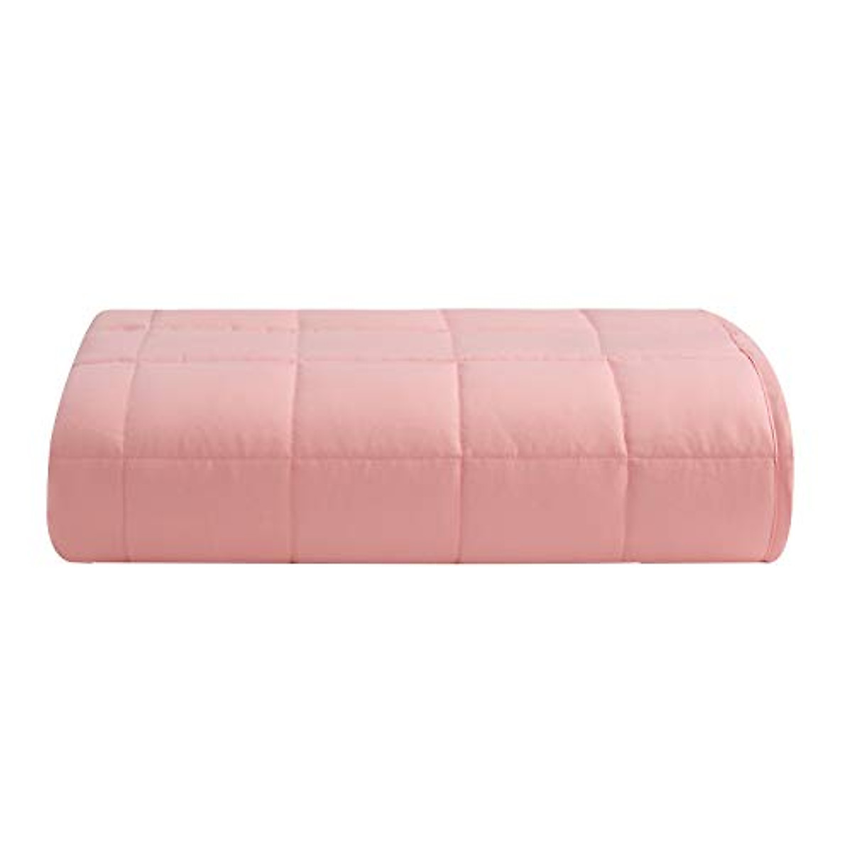 Well Being CBD 15 Pound Weighted Microfiber Blanket, Blush