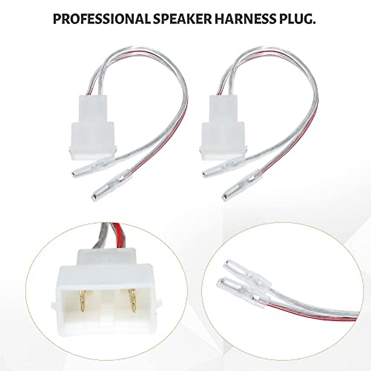 NuIth Car Speaker Adapter Bracket Speaker Wiring Harness Kit Compatible with Honda Civic Accord CRV 2008-2020, Acura 2005-2019 Aftermarket Front Rear Door 6.5 Inch Speaker Connector Cable Mount