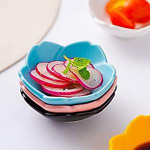 Seasoning dish Ceramic Sauce Bowl Mini Kitchen Utensils Dip Bowl Trinket Seasoning Plate For Ice Cream Fruit Sala Kitchen Tableware Tapas Trays (Color : B) (G)