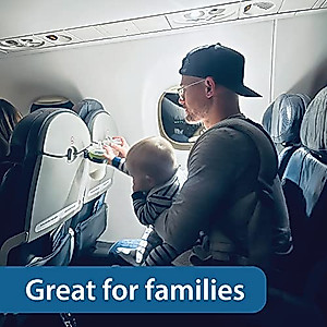 FLYGA Airplane Drink or Phone Holder Travel Accessory (Black)