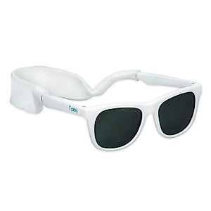 i play. by green sprouts baby-boys Flexible Sunglasses,White,0-2yr