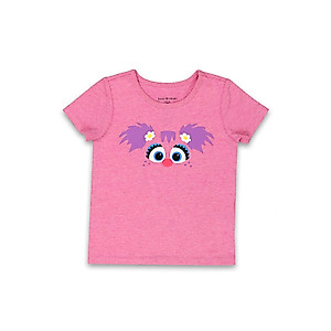 Isaac Mizrahi Loves Sesame Street Abby Cadabby Toddler Baby Short Sleeve Tee (3T, Pink)