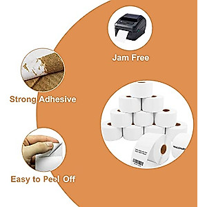 2"x 1"Direct Thermal Labels,UPC Barcodes Labels,Small Sticker Labels for Files Package Envelope Product Tag,Thank You Sticker Label Compatible with Rollo, Zebra Desktop Printers(12 Rolls, 15600Labels)