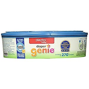 Playtex Diaper Genie Refills for Diaper Genie Diaper Pails - Holds Up to 270 Diapers