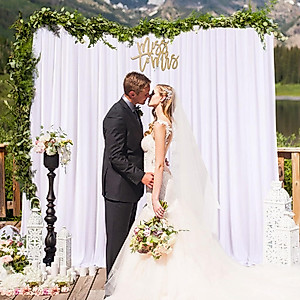 Wooden Miss to Mrs Sign, 16”x12” Gold Party Banner For Bridal Shower Decor, Bachelorette Party Backdrop, Engagement, Wedding, Couples, Greenery Hedge Wall