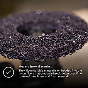 Cubitron Clean and Strip XT Pro Disc - Rust and Paint Stripping Disc - 4.5” diam. x 5/8-11 Quick Change Thread - Extra Coarse Silicon Carbide - Pack of 1