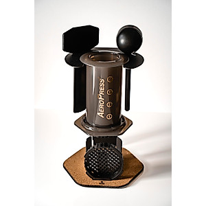 Organizer for AeroPress® Coffee Maker, Caddy Station hold Coffee Maker, Filters, Accessories, Space Saving, Steel, Precision Fit for Original and GO - Companion for AeroPress® by PBD (Stainless Steel)