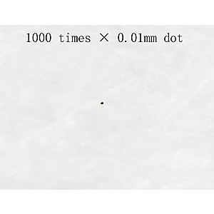 High Precision 1 Micron SEC Size Estimation Chart Transparency Defect Diameter Area Measure 1/5/10 Pieces Pack (1, 3)