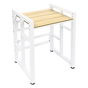 Stacking Dryer Rack Stand, Floor Mount Storage Shelf with Adjustable Laminate, Heavy Duty Over Washer and Dryer Shelves, Washing Machine Rack for Bathroom, Laundry Room, Apartments Garages
