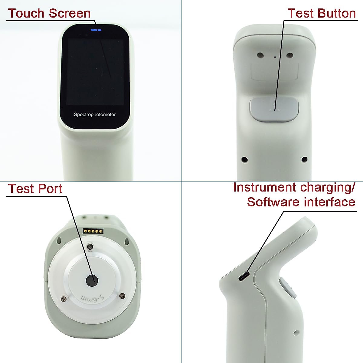 Professional Colorimeter VK10,30+ Parameters,Touch Screen Control, with APP and PC Software