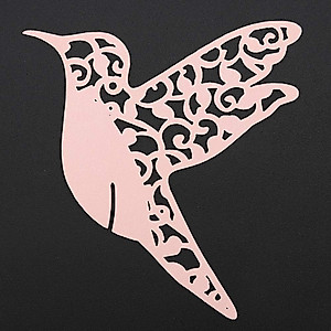 50pcs Place Cards, Little Bird Shape Table Name Cards for Wine Glass, Wedding Name Place Cards for Table Setting Receptions Parties Events Celebrations()