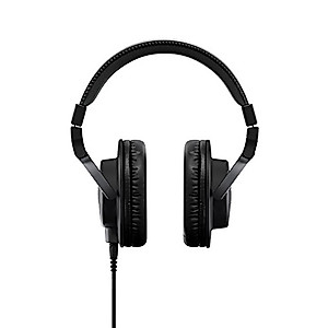 YAMAHA HPH-MT5 Studio Headphones - Foldable Monitor Headphones with 3m Cable and 6.3mm Standard Stereo Adapter Plug, Black