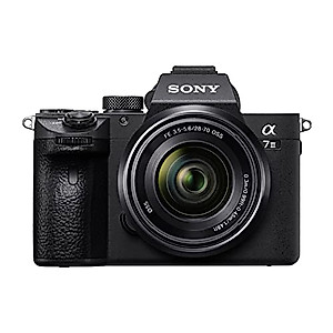 Sony Alpha a7 III Full Frame Camera with 28-70mm Lens Bundle with Camera and Tripod, Battery Grip, Battery (2-Pack) and Dual Charger, Software Kit, Memory Card, Case, and Cleaning Kit (8 Items)