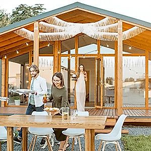 WILLBOND 6 Pieces 10 Feet Fringe Garland Foil Fringe Garland Metallic Tinsel Foil Garland Wall Hanging Fringe Banner for Wedding Birthday Parties Holiday Decorations and More (White)