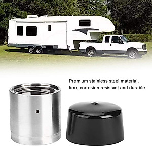 4pcs 2.441in Stainless Steel Trailer Bearing with Protective Buddy Bra Accessory, Automatic Check Function