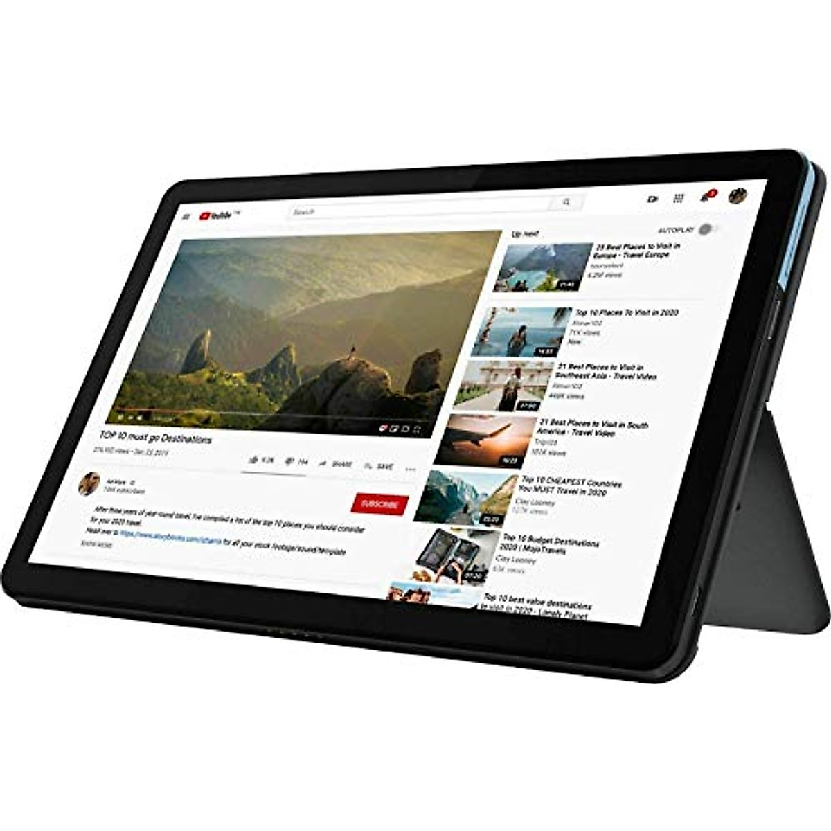 Lenovo Chromebook Duet, 2-in-1, 10.1" WUXGA (1920 x 1200) Display, MediaTek Helio P60T, 4GB LPDDR4X RAM, 128GB eMCP SSD, Chrome OS (Renewed)