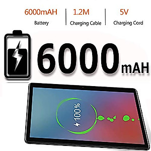 ZONKO Tablet 10.1 Inch Android Tablet with 2GB RAM+32GB ROM+128GB Expandable Storage, Dual Sim Card Slot for 3G Phone Call, Support WiFi, Bluetooth, GPS(Black)