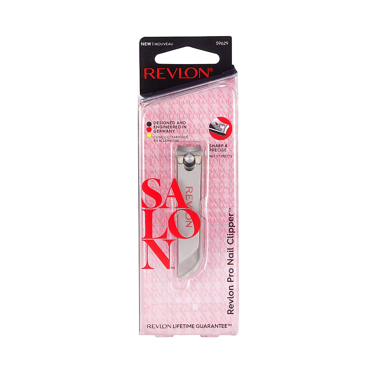 Revlon Nail Clipper, Salon Professional Nail Care Tools, Curved Blade for Trimming & Grooming, Easy to Use, Non-Corrosive, Stainless Steel (Pack of 1)